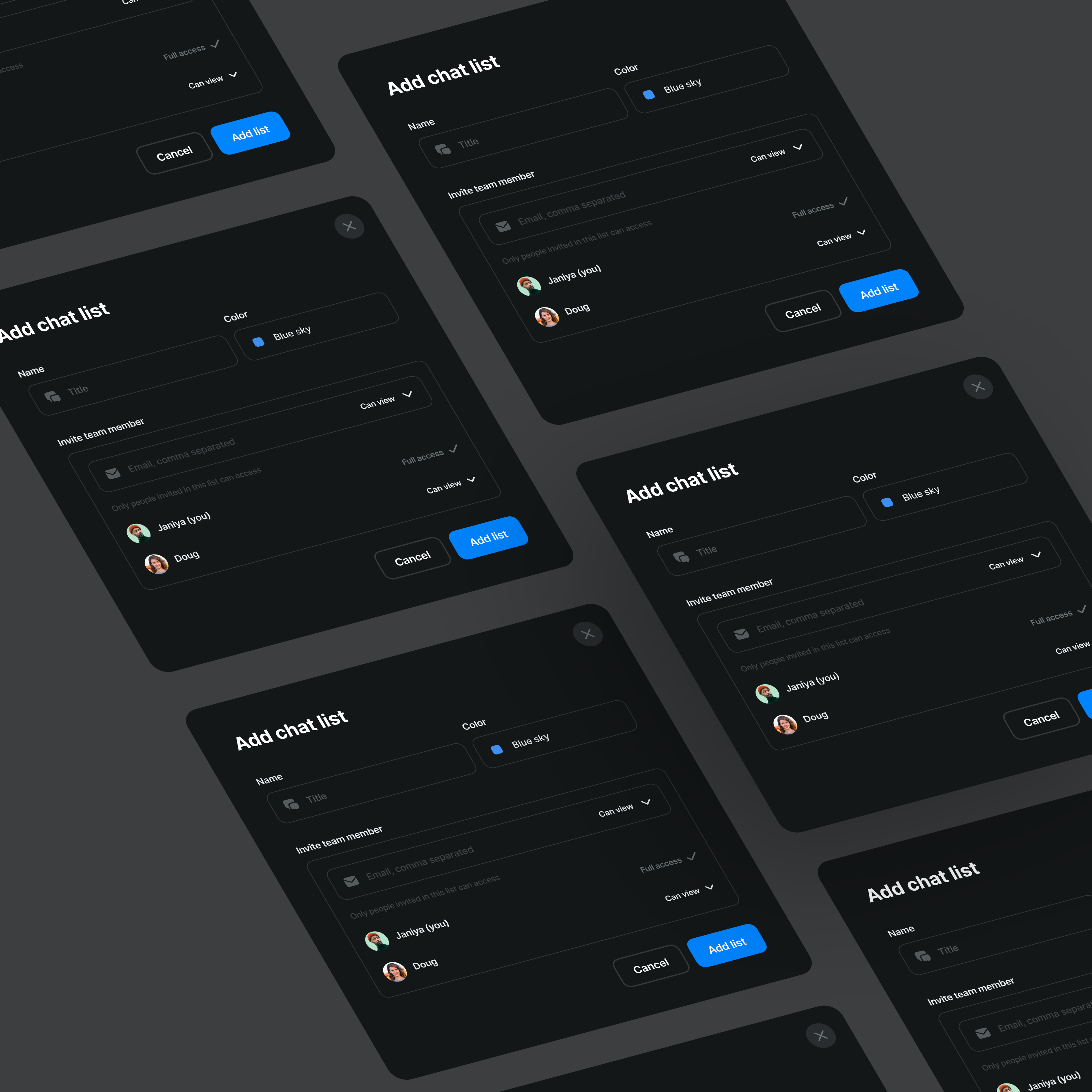 Brainwave AI UI Kit - Add New List Modal by Tran Mau Tri Tam for UI8 on ...