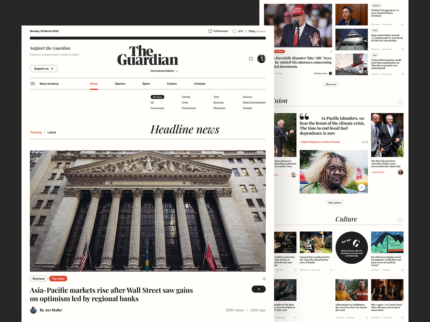 News Website Design Concept by Ronas IT | UI/UX Team on Dribbble