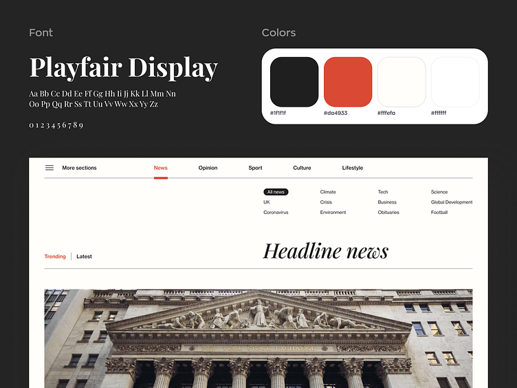 News Website Design Concept by Ronas IT | UI/UX Team on Dribbble