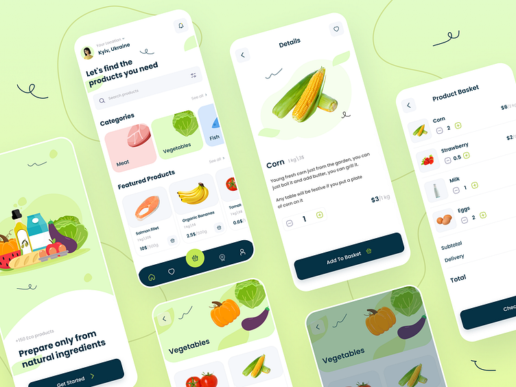 Eco Shop - Mobile App Design by Aleksandra Zaderikhina on Dribbble