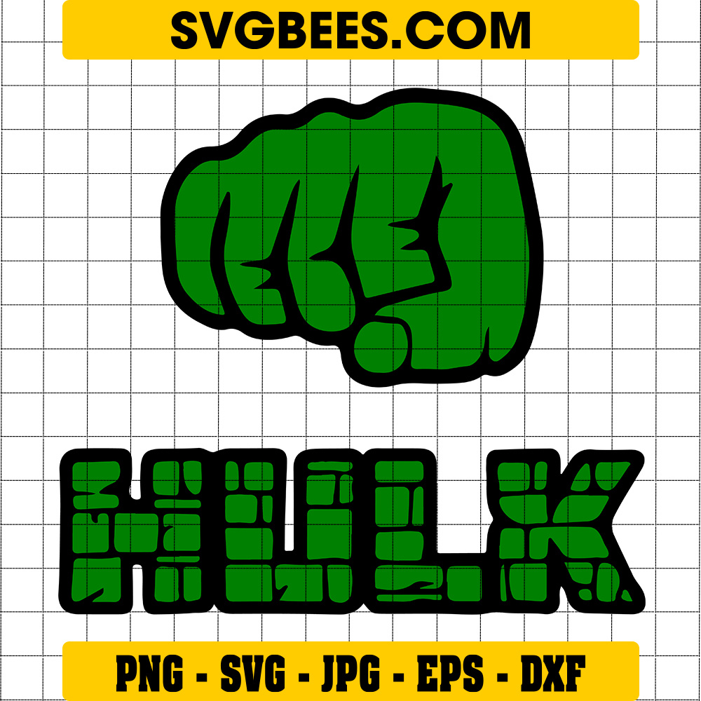 Hulk Fist SVG by SVGbees: SVG Files for Cricut - Get Premium SVGs on ...
