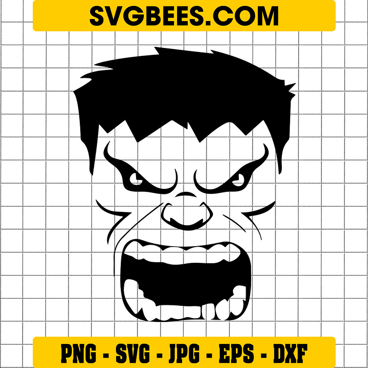 Hulk Face SVG by SVGbees: SVG Files for Cricut - Get Premium SVGs on ...