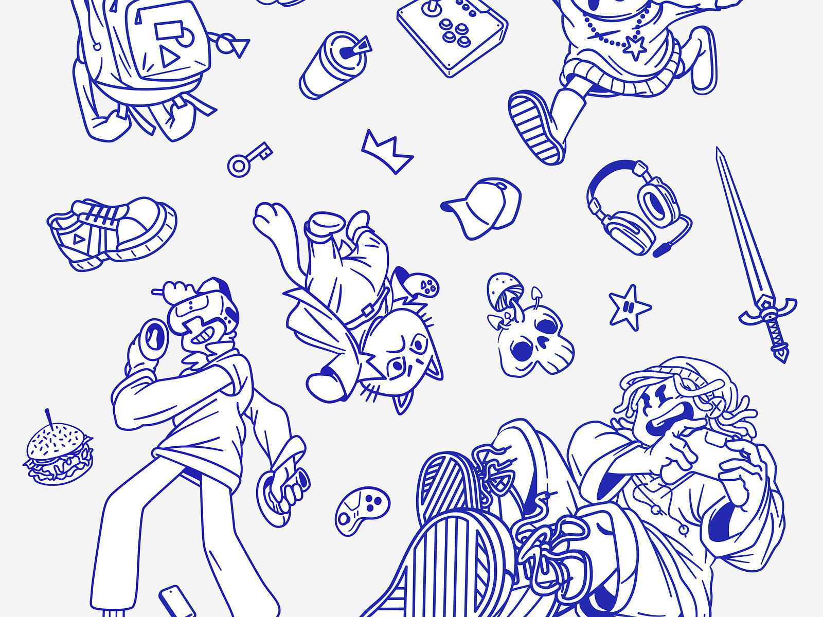 Gaming doodle by Arf! on Dribbble