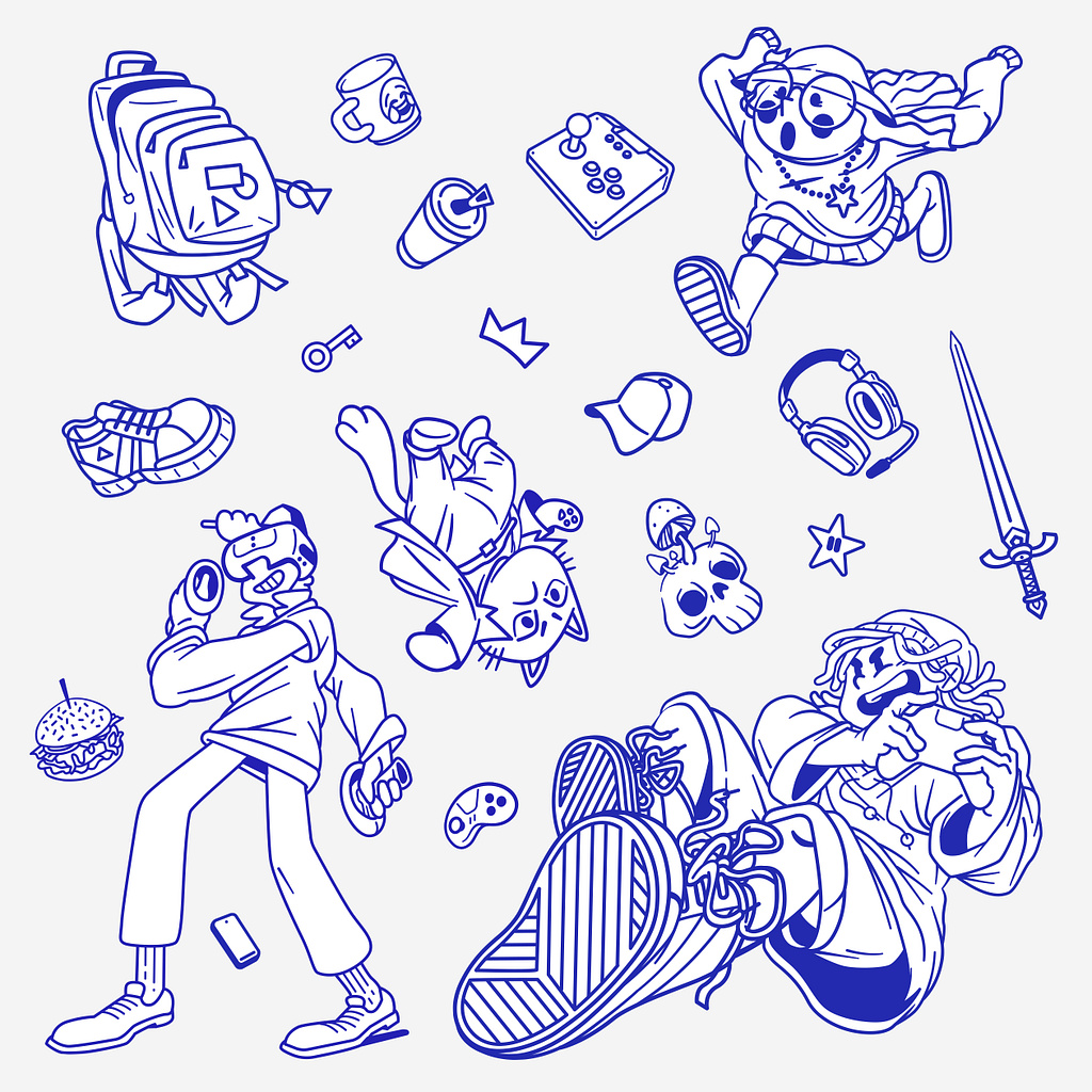 Gaming doodle by Arf! on Dribbble