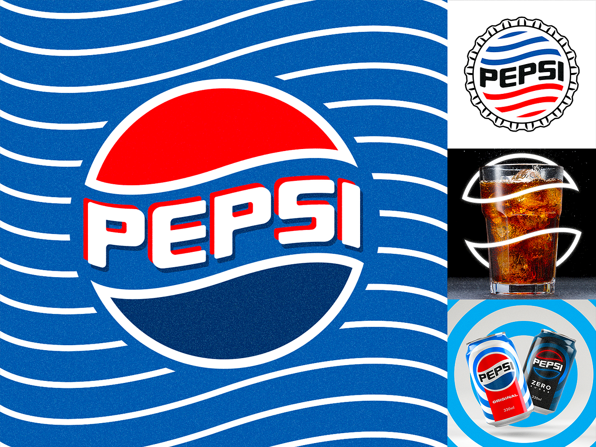 PEPSI logo rebrand by Björn Linsin on Dribbble