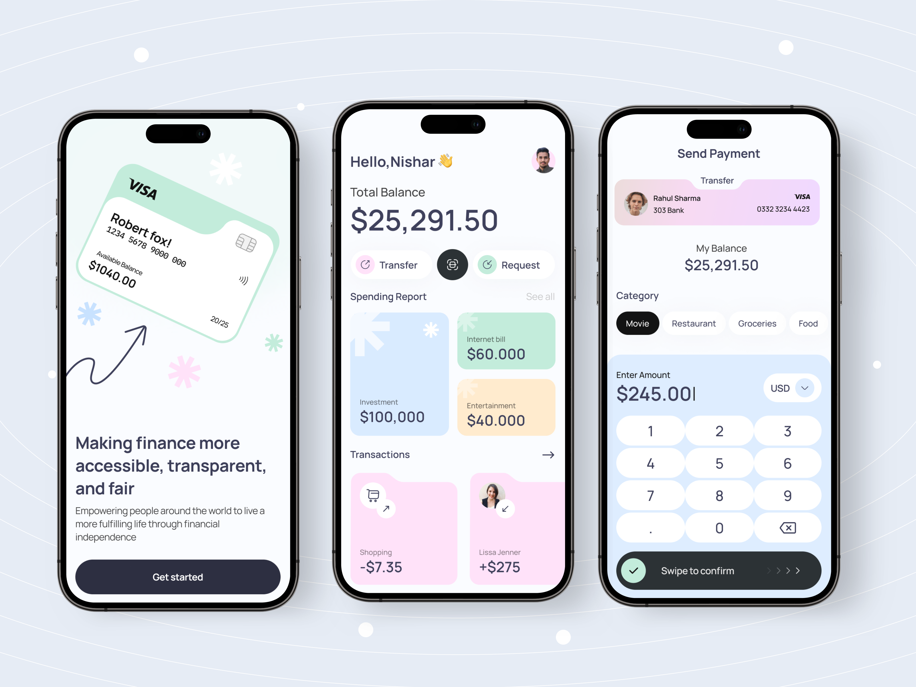 Banking Mobile App - UI/UX Design by Nishar Multani on Dribbble