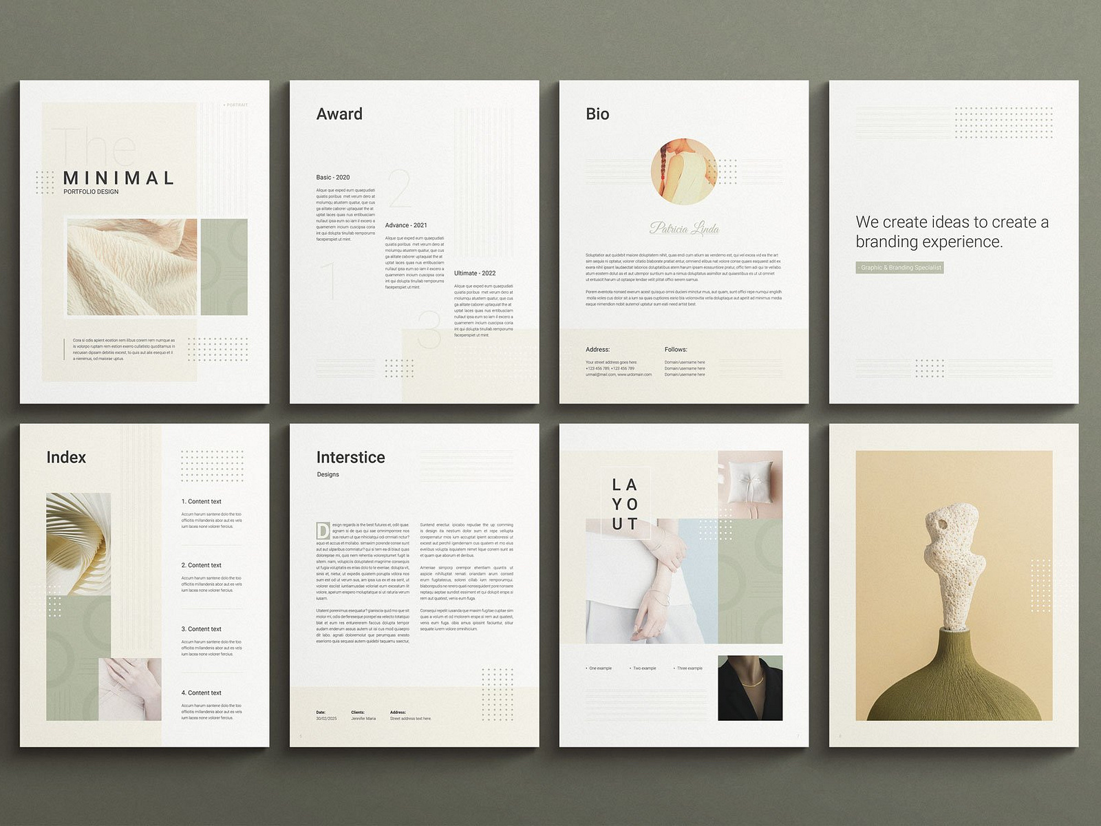 Portfolio Template #4 by bucketstudio_ on Dribbble