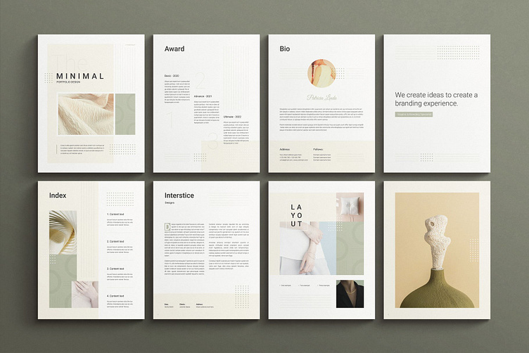 Portfolio Template #4 by bucketstudio_ on Dribbble