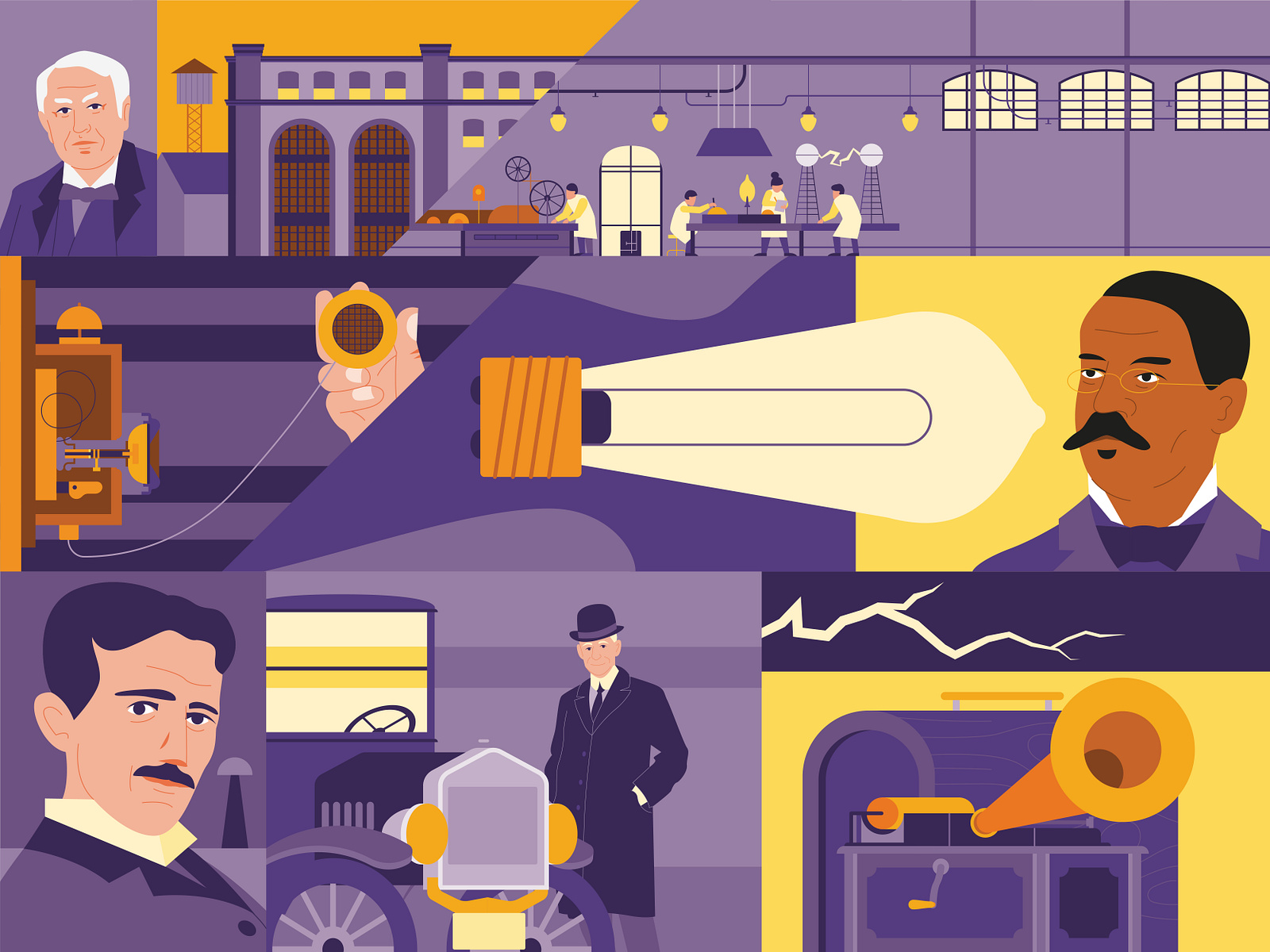 Thomas Edison’s Invention Factory by MUTI on Dribbble