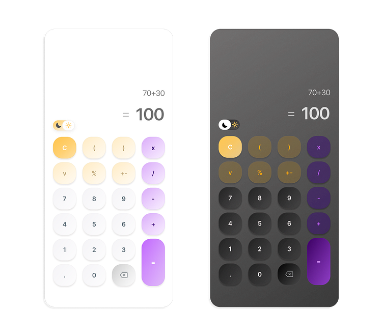 Calculator UI UX Desing by Büşra Kurnaz on Dribbble