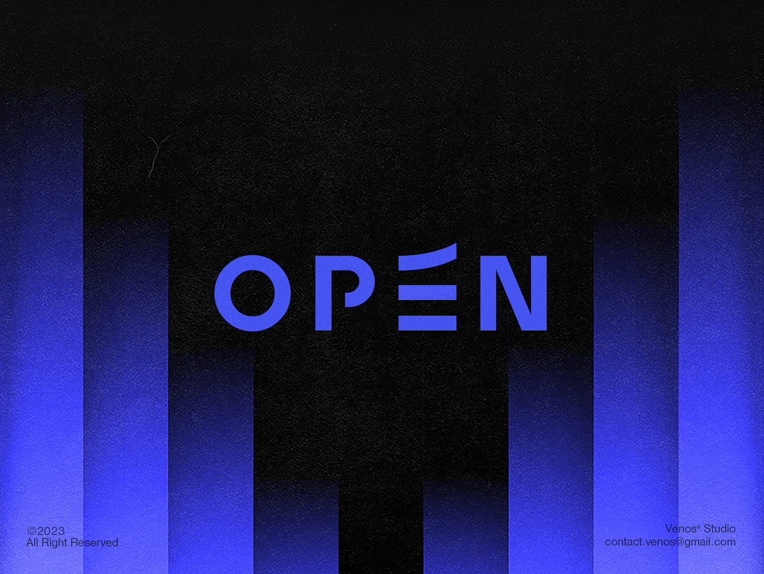 open - logo design, typography workmark, lettermark, design by Venos ...