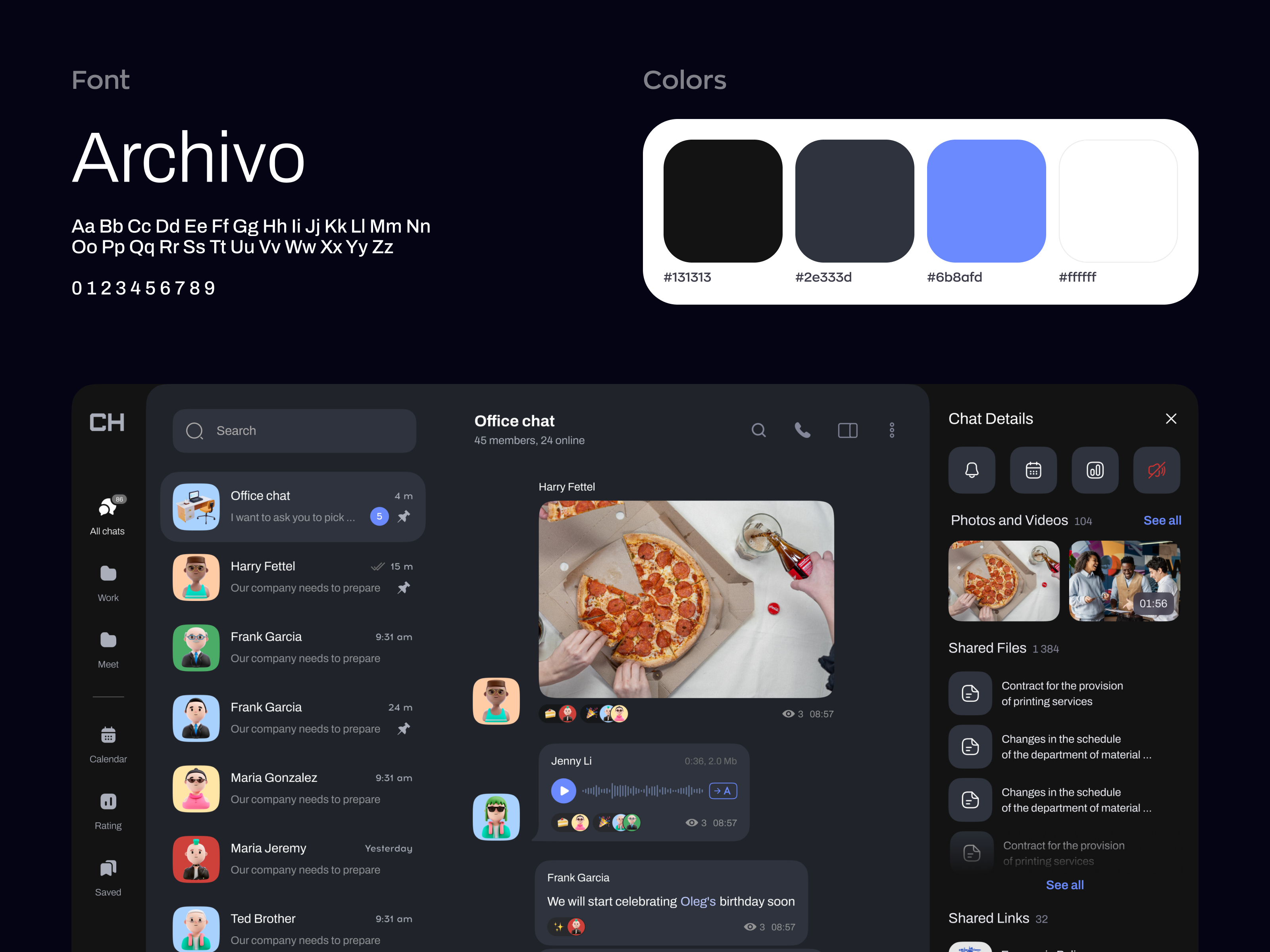 Web Chat UI by Ronas IT | UI/UX Team on Dribbble