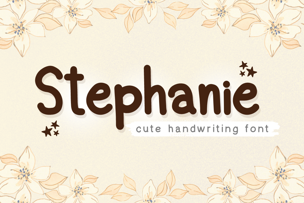 Stephanie Font by K2CStudiO on Dribbble