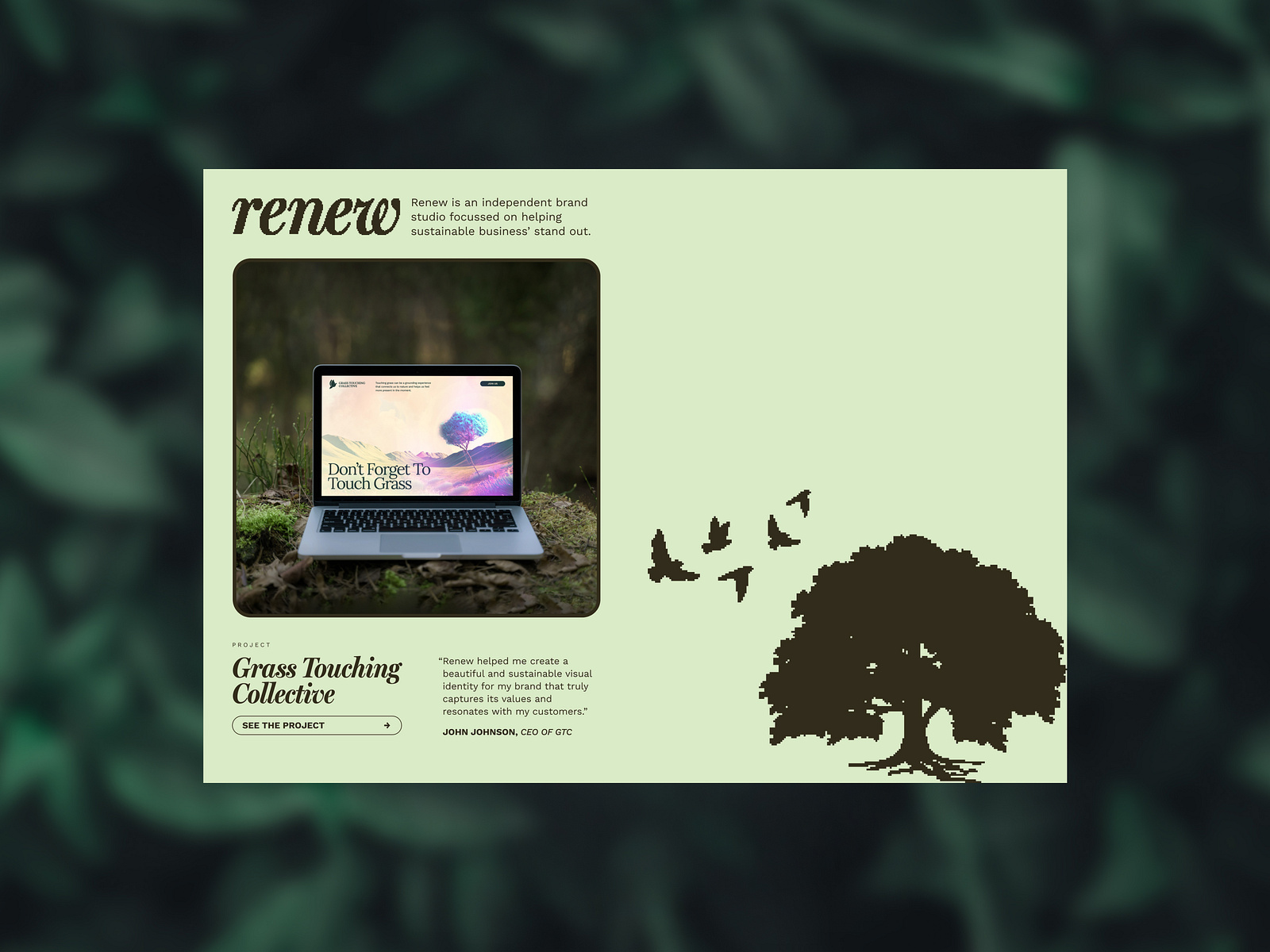 renew website exploration by Rob Daniels on Dribbble