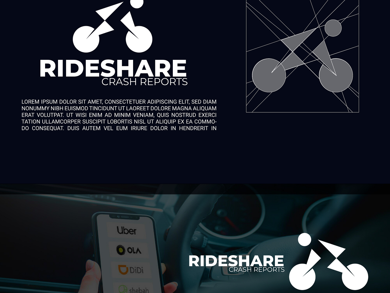 Rideshare Crash Reports logo by Tusto Ahmmed on Dribbble