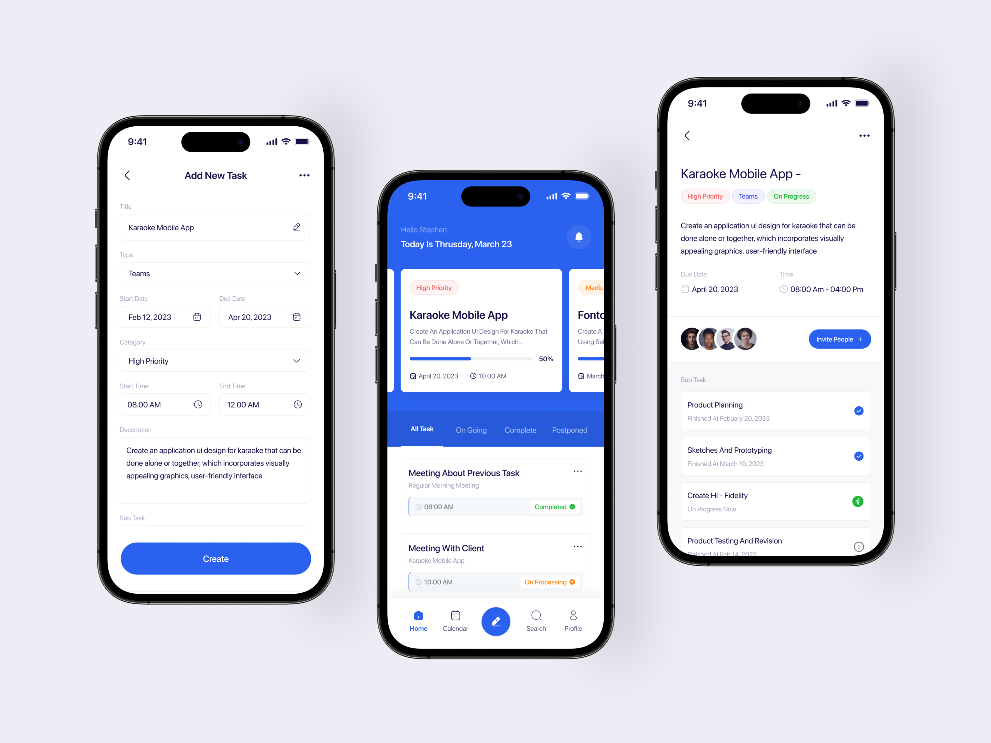 Task Mobile App by Zakaria on Dribbble