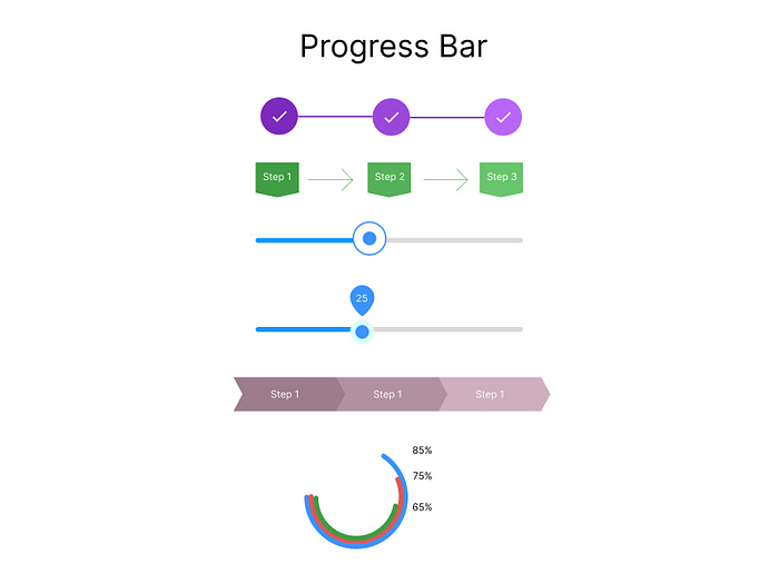 Progress Bar UI designs, themes, templates and downloadable graphic ...