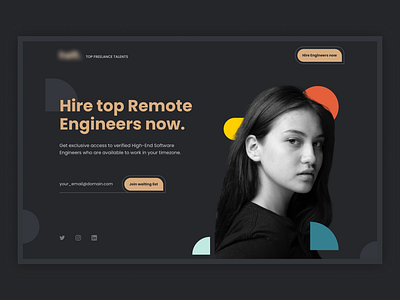 Landing page exploration by Lucas Swierad for Bondroy on Dribbble
