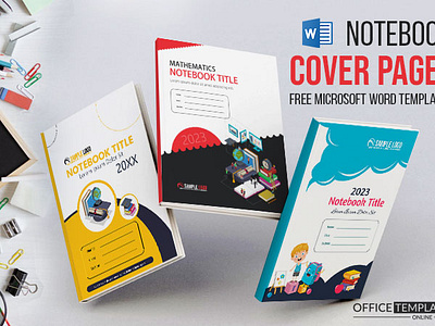 8+ FREE Notebook Cover Page Templates by Office Templates Online on ...