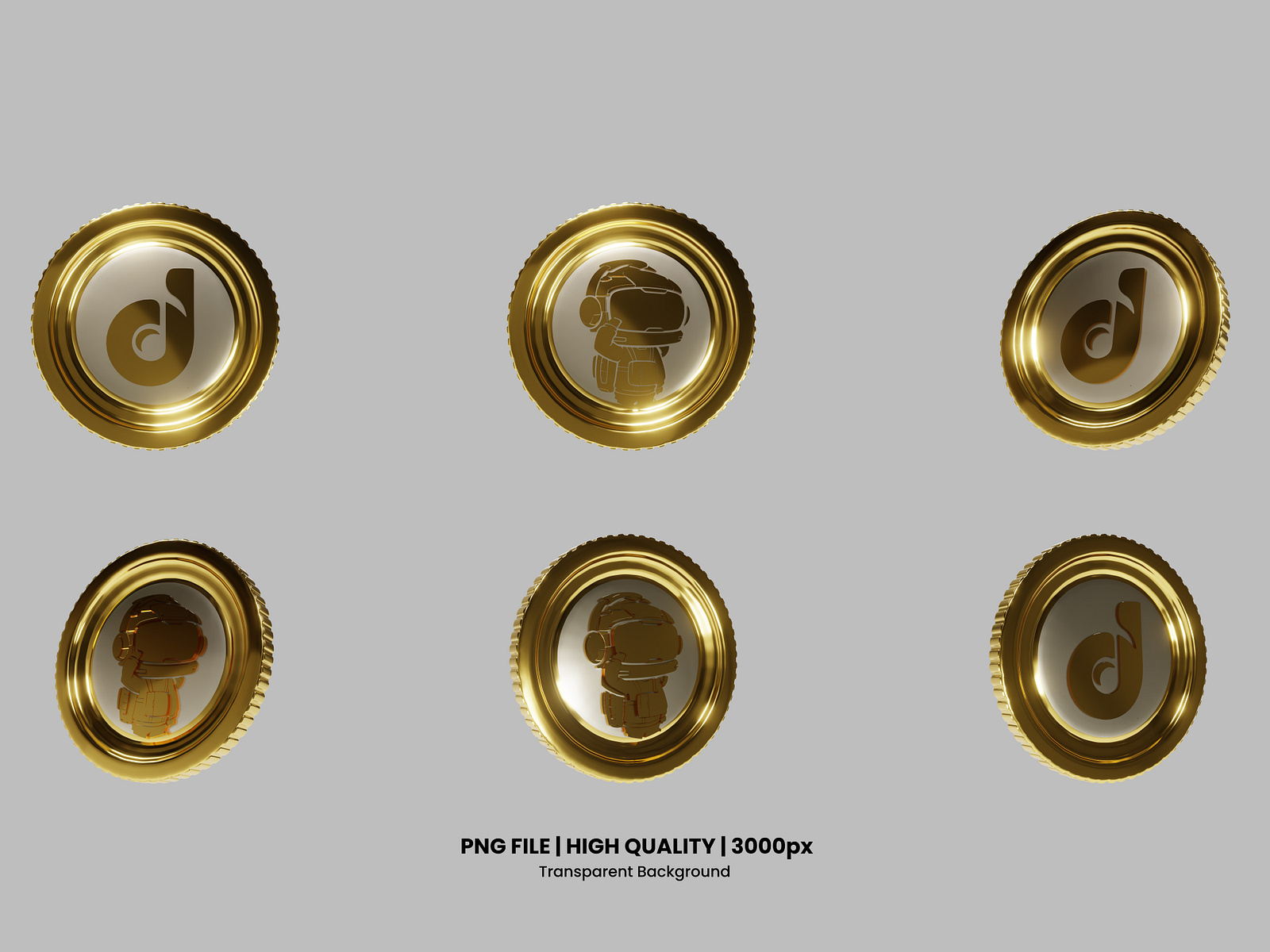 Animation 3D coin spinner with gold texture by Joymoon Cartoon Studio ...