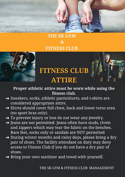 Gym Rules Posters Design by Humaira Iqbal on Dribbble