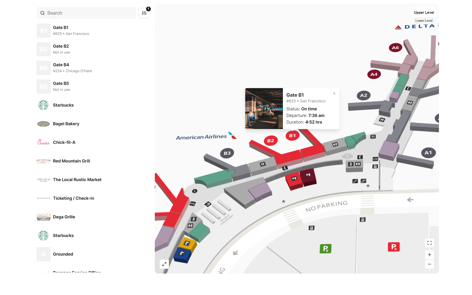 Interactive Airport Map by mapplic on Dribbble
