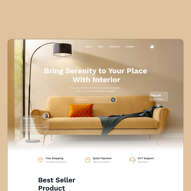 furniture website UX/UI design by MD. Abu Hussain on Dribbble