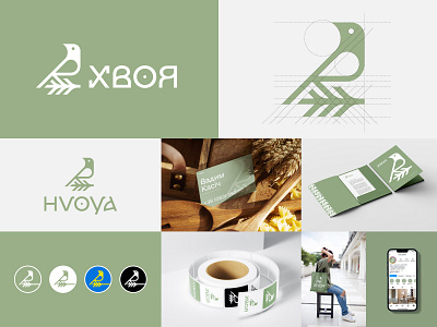 Hvoya furniture logo by Sergii Snurnyk on Dribbble