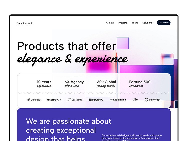 Design Studio Website by Anmol on Dribbble