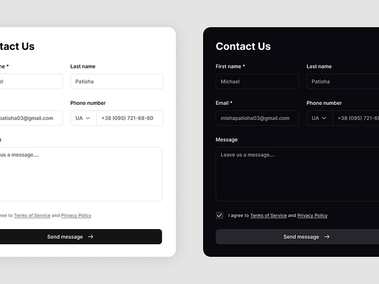Contact Us Form - Kerenaiti UI by Michael Patioha on Dribbble
