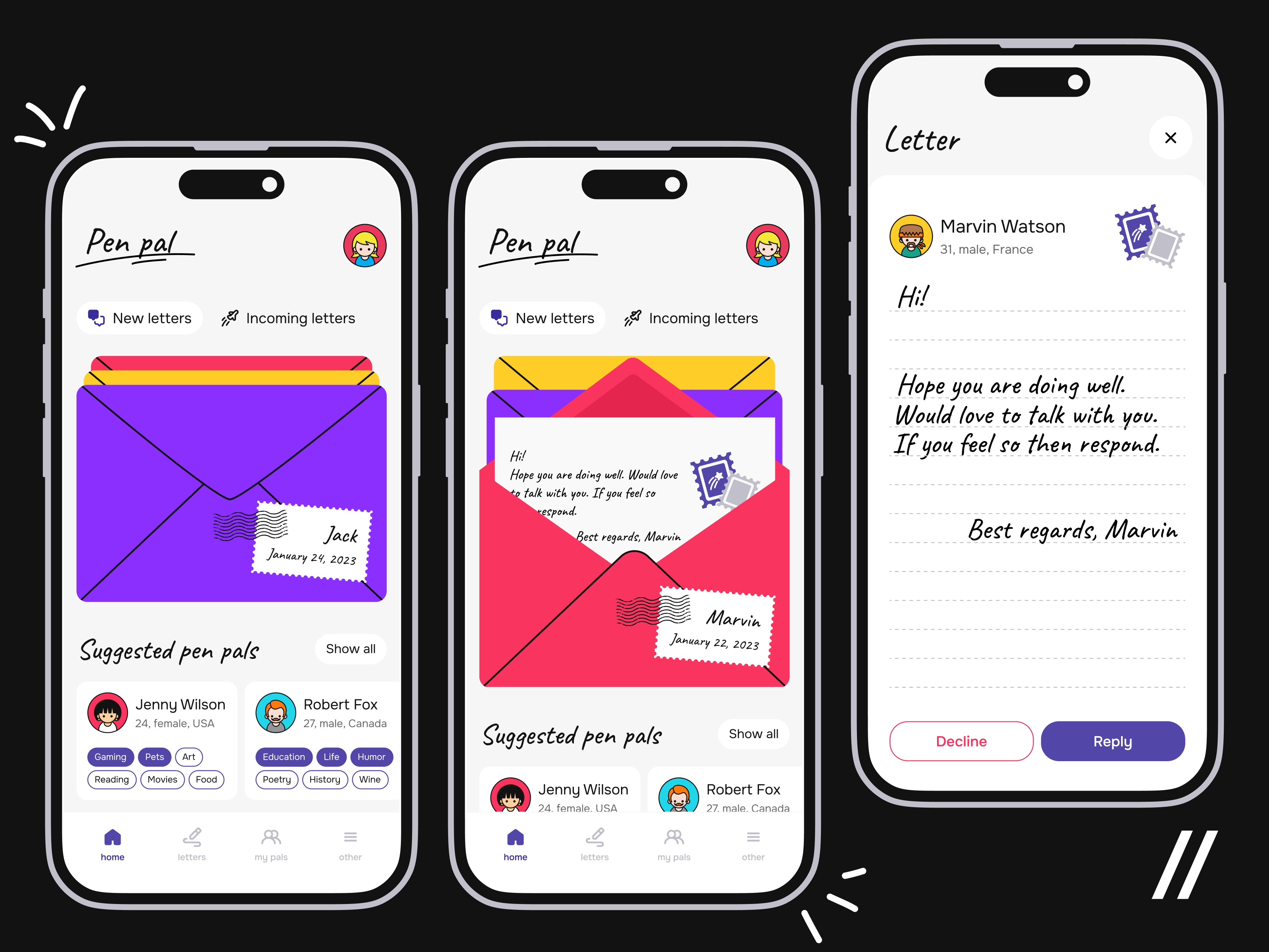 Penpal Mobile IOS App by Purrweb UI/UX Agency on Dribbble