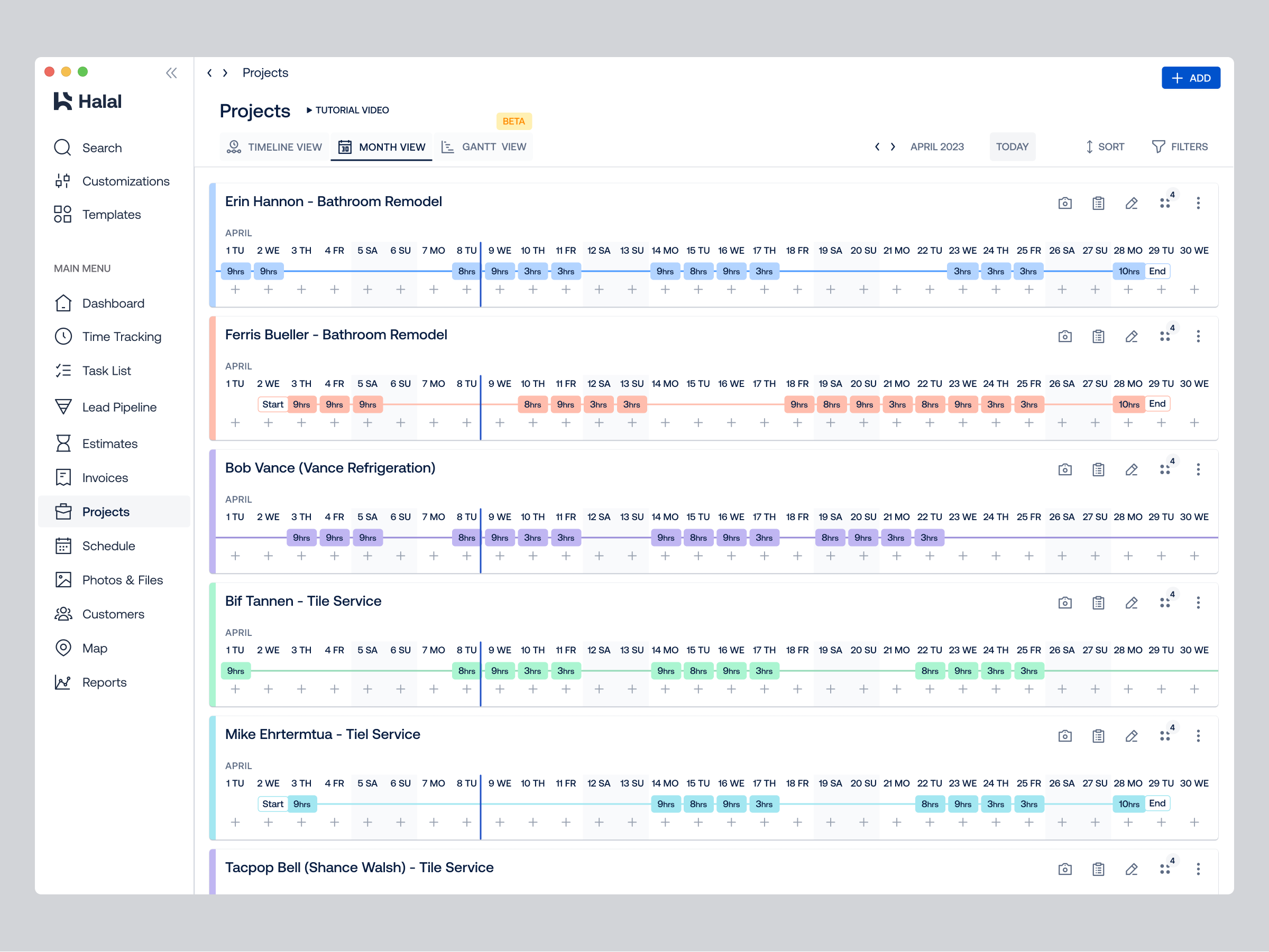 Projects | High-Level Month View by Masum Parvej for Halal Lab on Dribbble