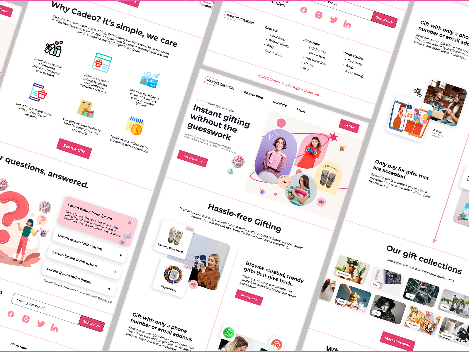 Online Gift Sharing Website UI Design by ArcxLightUIX Design on Dribbble