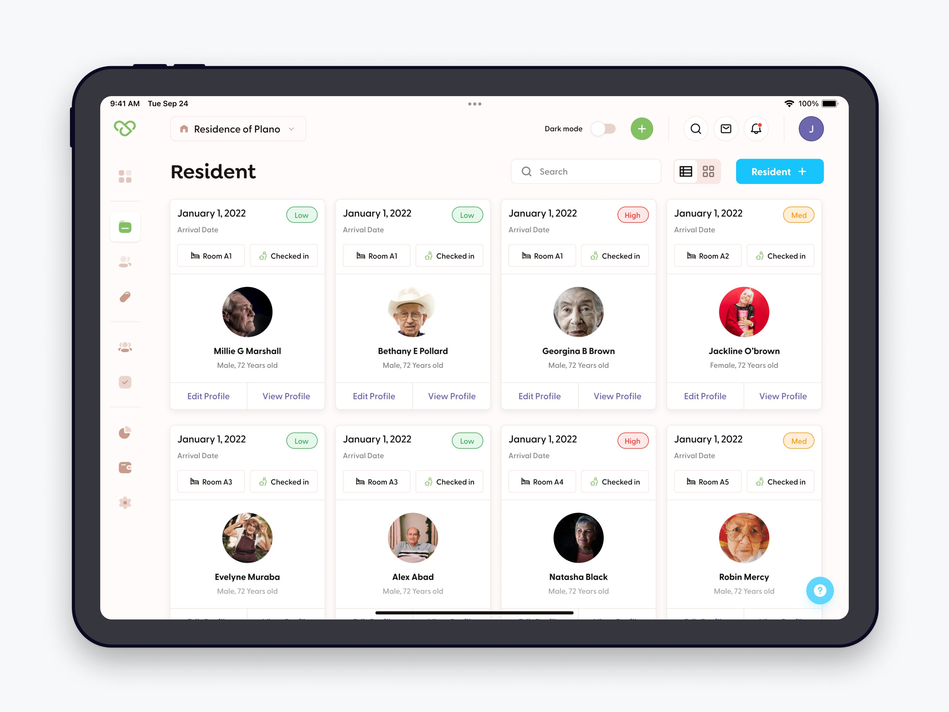 Carejompo Resident detail - an Elderly Care management system by Bagus ...