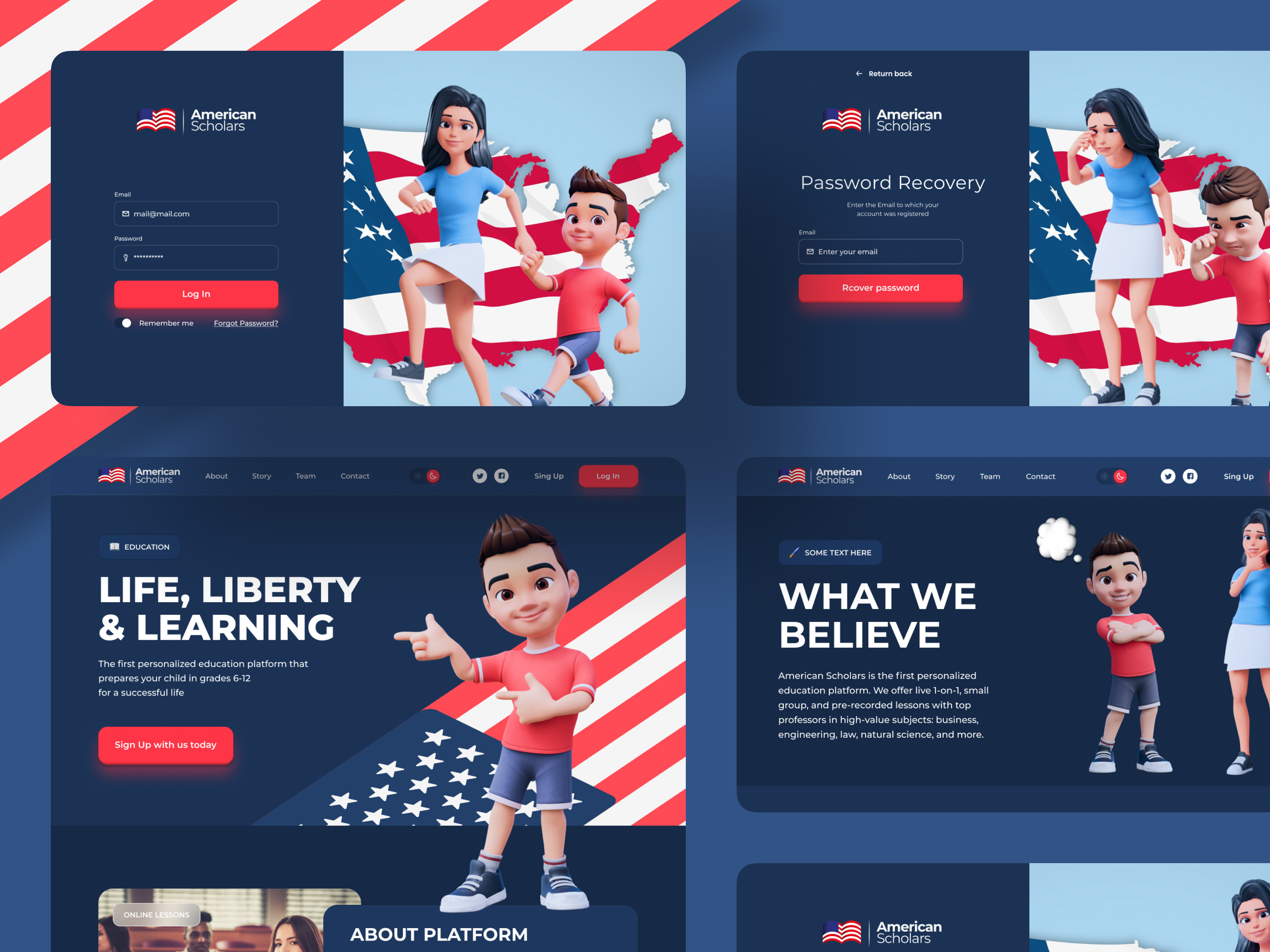 Educational Platform UI Design by vino_costa for Roobinium on Dribbble