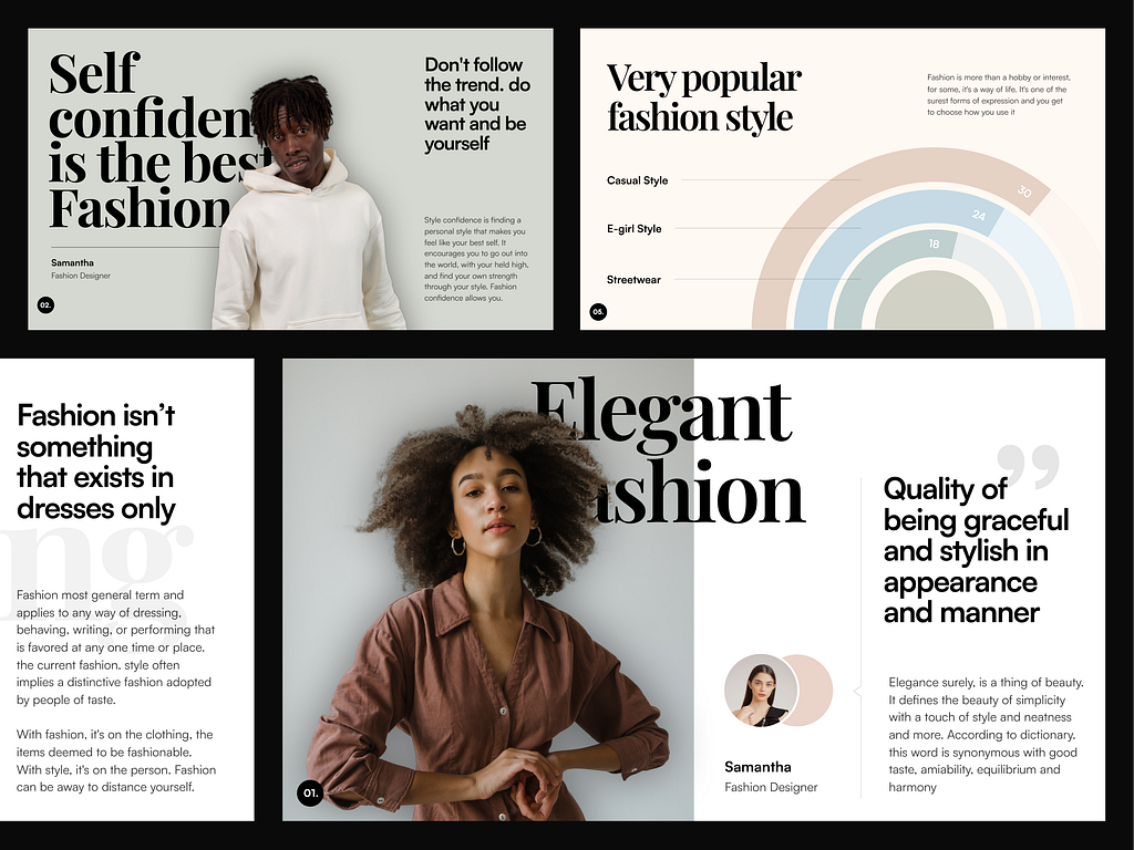 Fashion Pitch Deck by Paperpillar on Dribbble