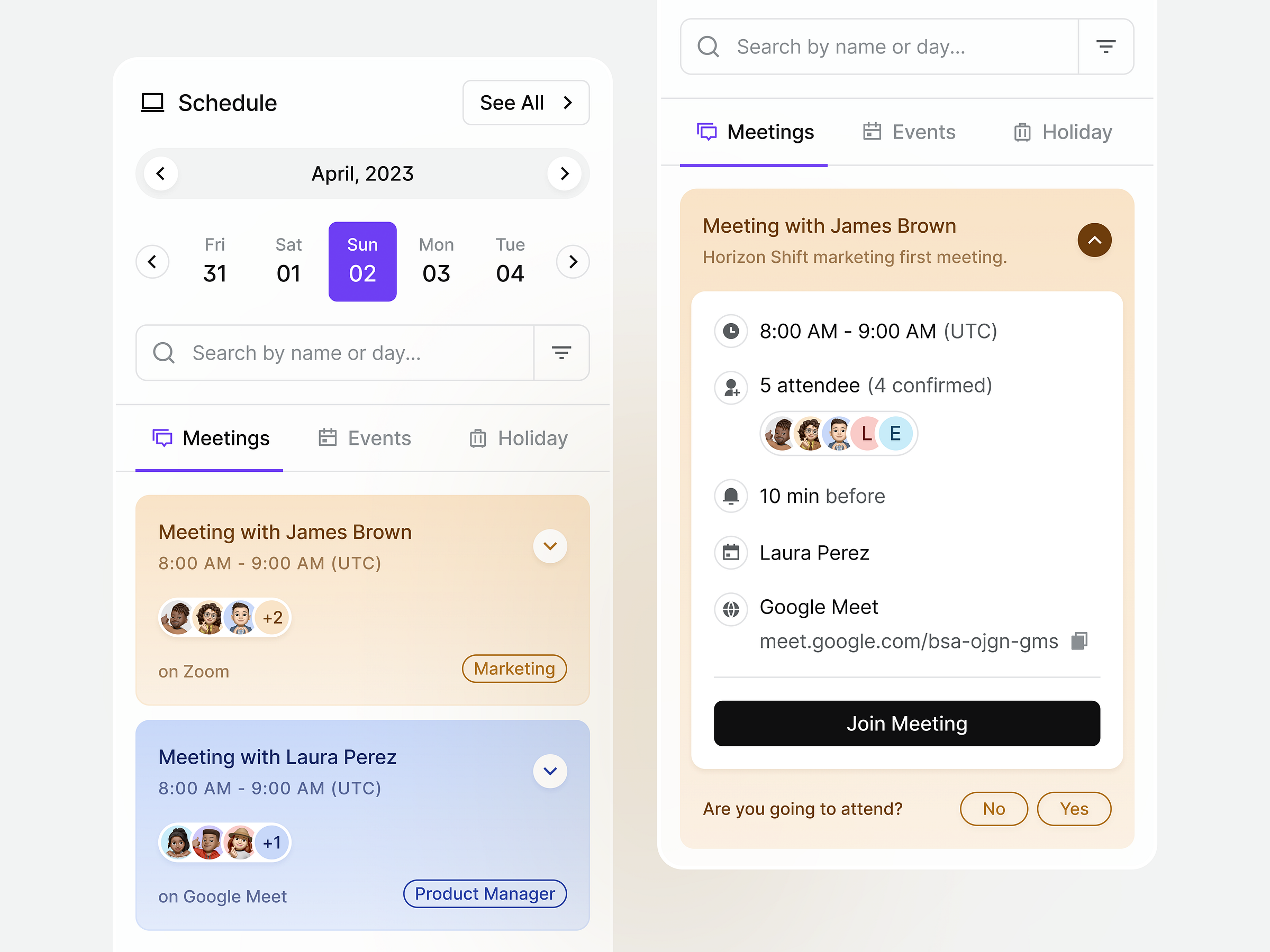 Schedule Details • AlignUI Design System by Erşad Başbağ on Dribbble