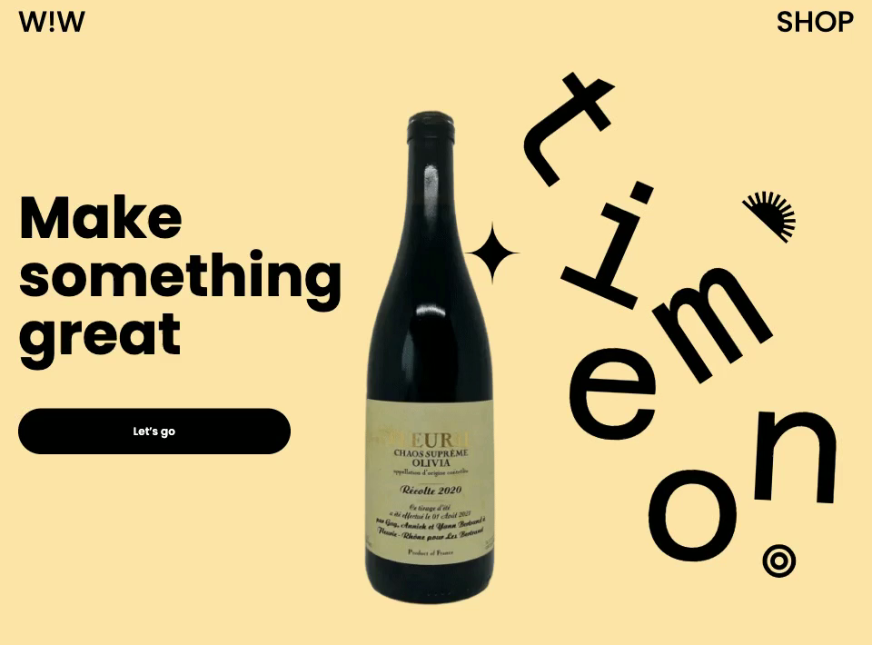Wow!Wine Landing page by Anna on Dribbble