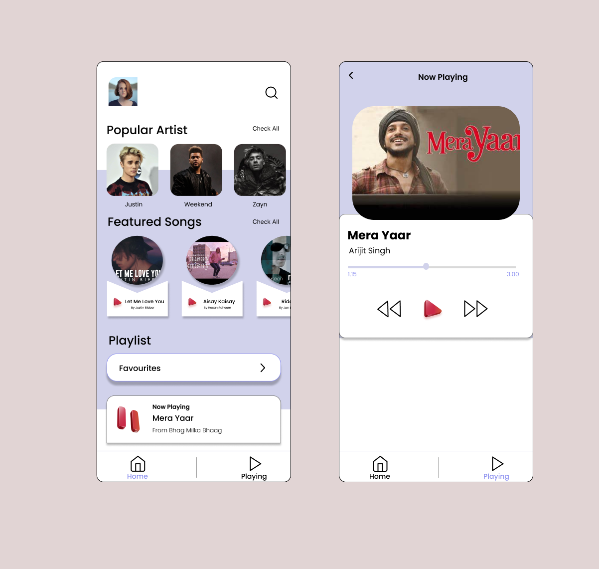 music app screen #dailui by Pritesh Kumar on Dribbble