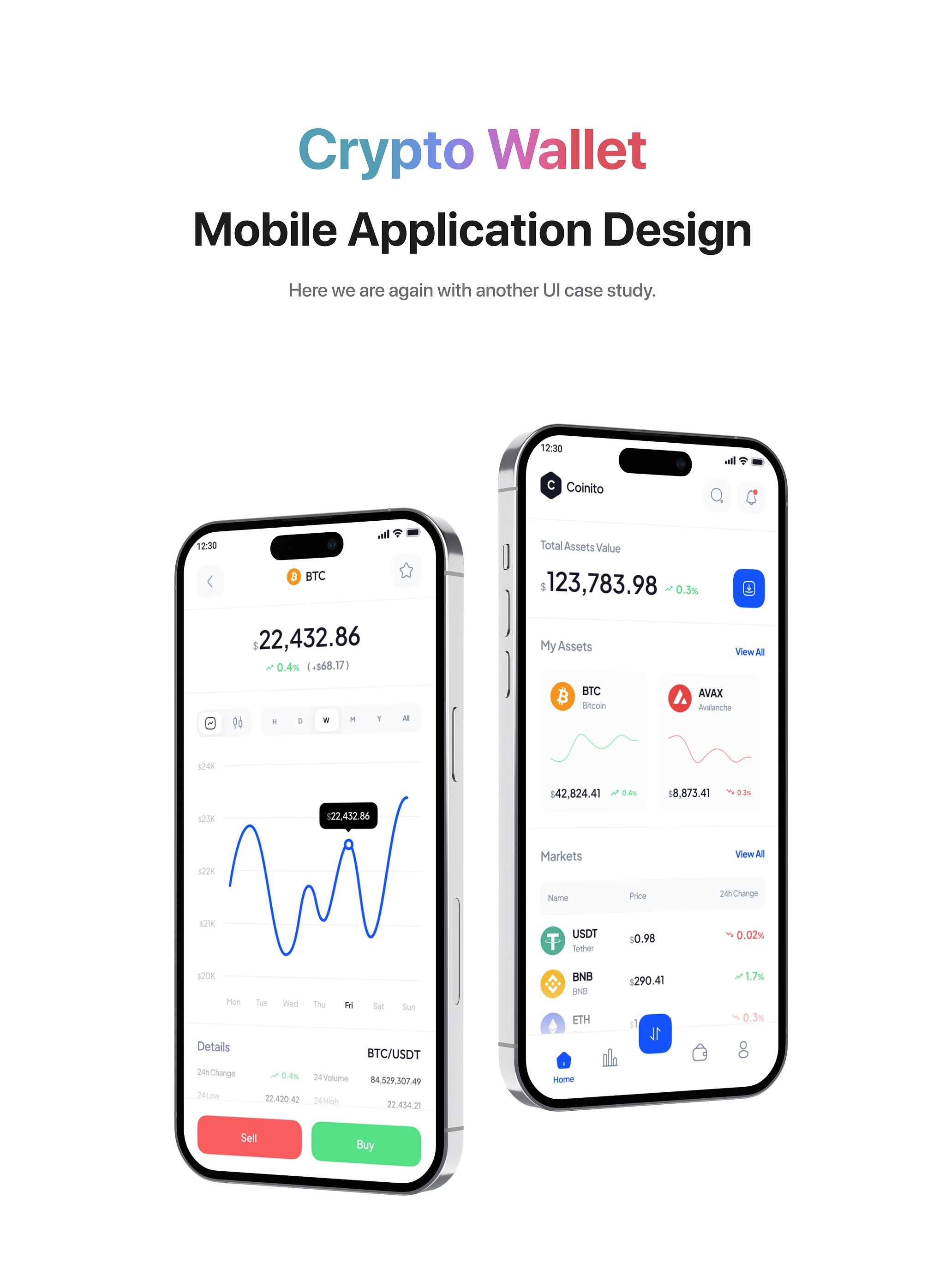 Crypto Wallet UI Case Study by Fateme Zafarpour on Dribbble