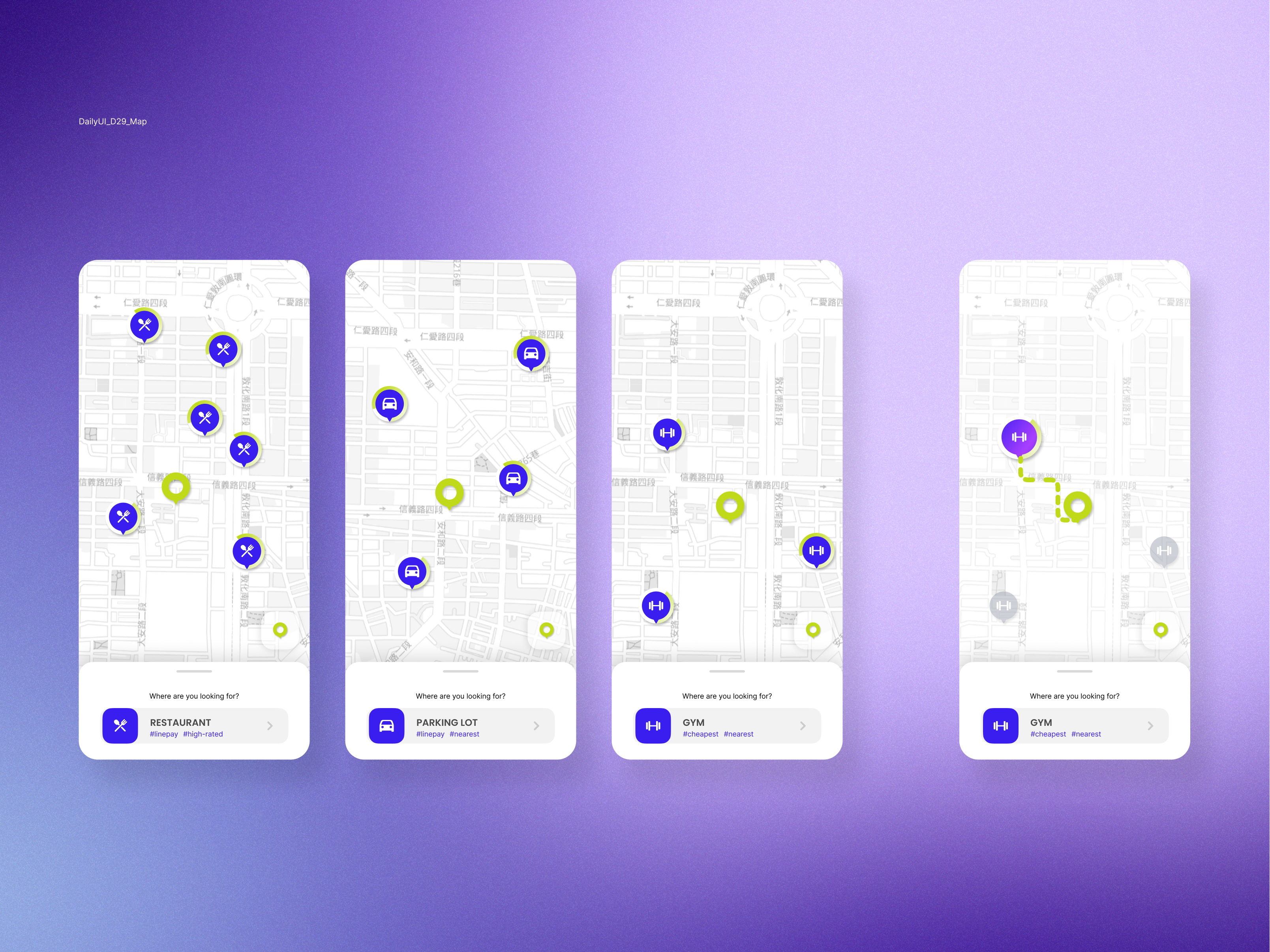 DailyUI_D29_Map by Awen on Dribbble