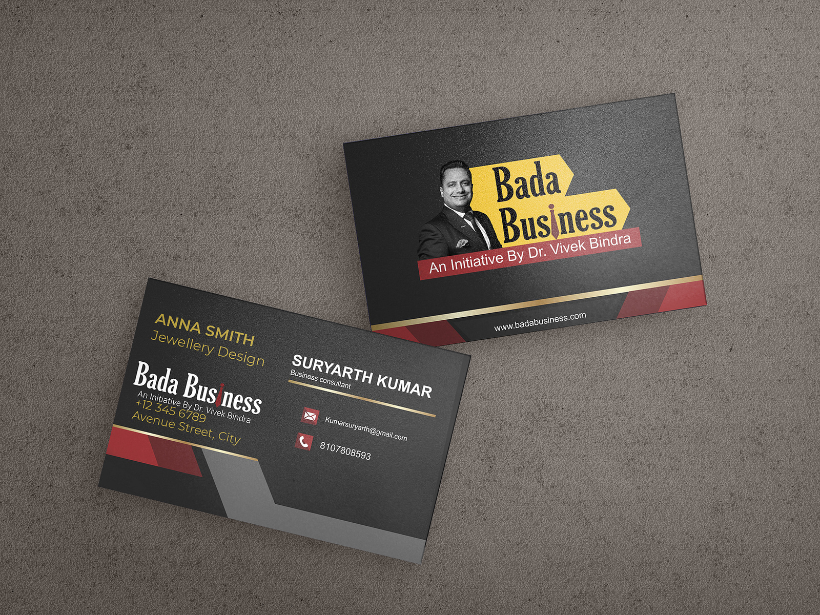 Busienss Card Design For Famous Indian Business Consultant by Daniyal ...
