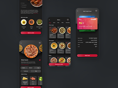 Food Delivery App Concept designs, themes, templates and downloadable ...