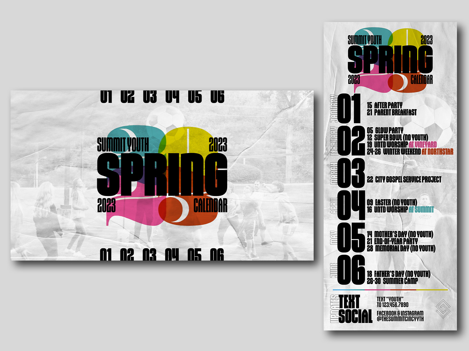 2023 Spring Calendar by Lane Gramling on Dribbble
