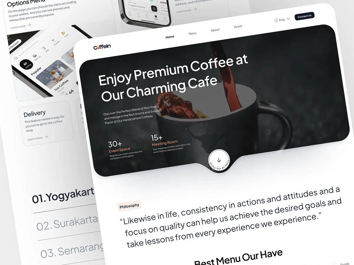 Browse thousands of Cafe Landing Page images for design inspiration ...