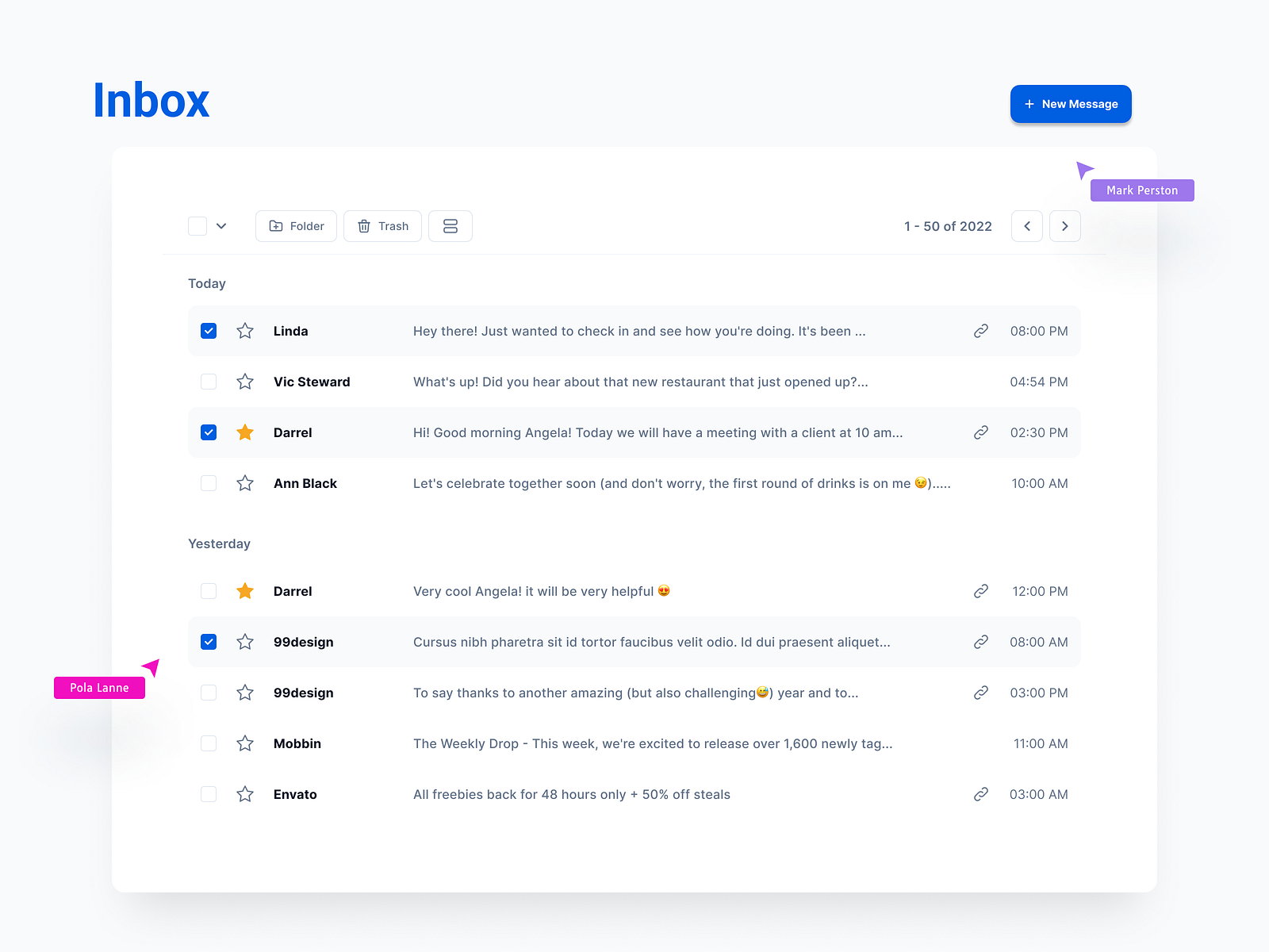 Inbox by Valeria SAViNA on Dribbble