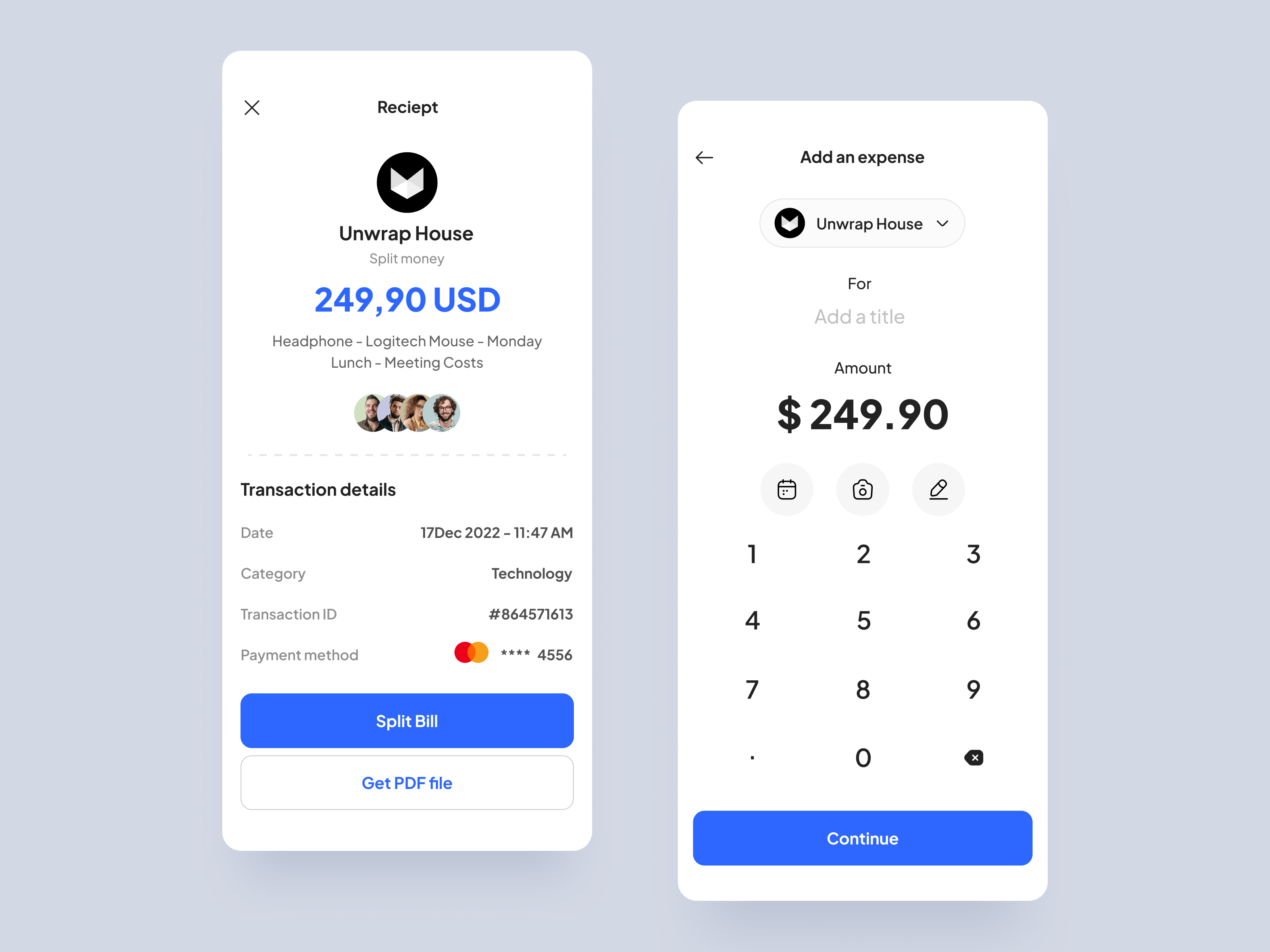 Split Money App by Saeedworks for Unwrap on Dribbble