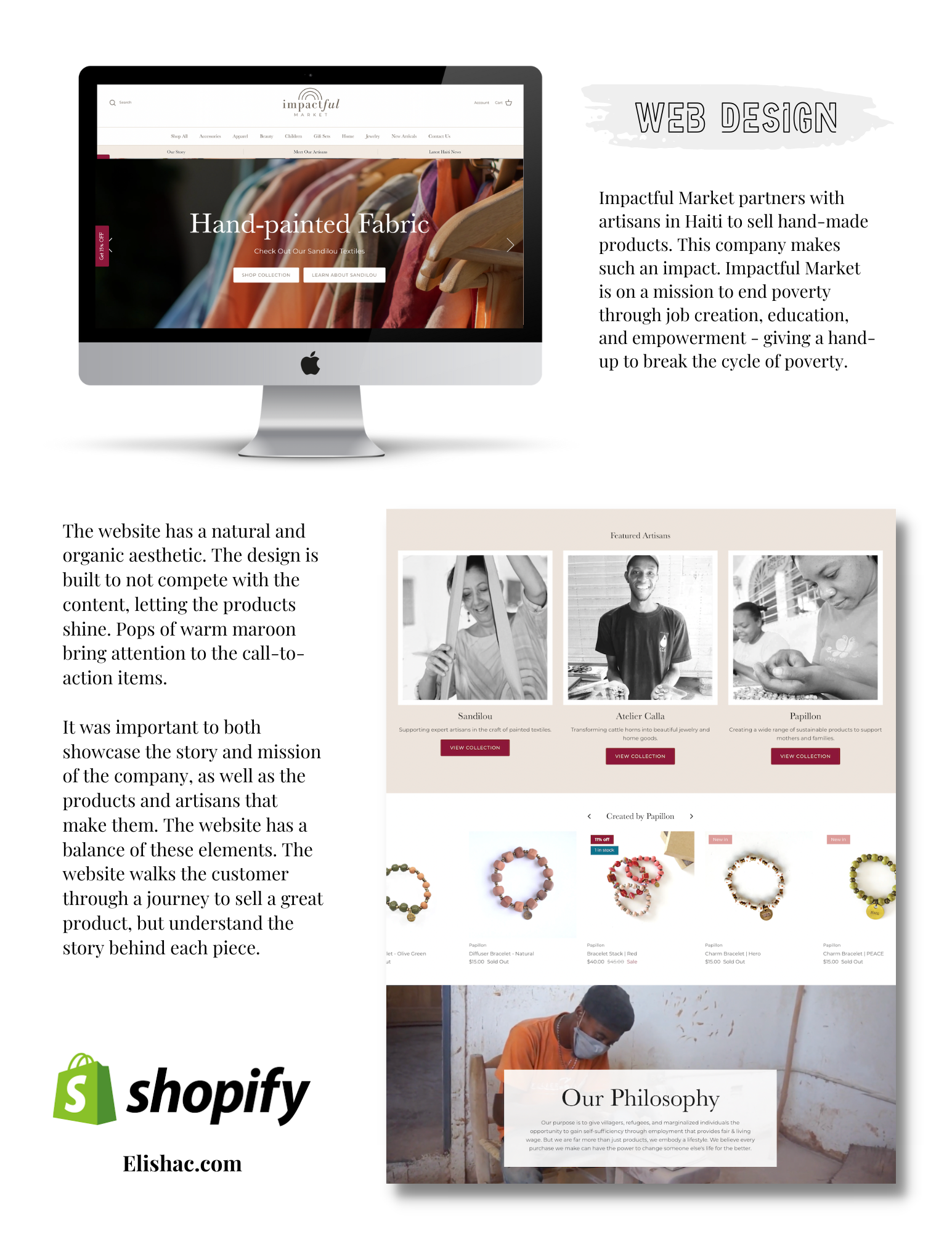 Impactful Market - Shopify Web Design by Jaclyn Cox on Dribbble