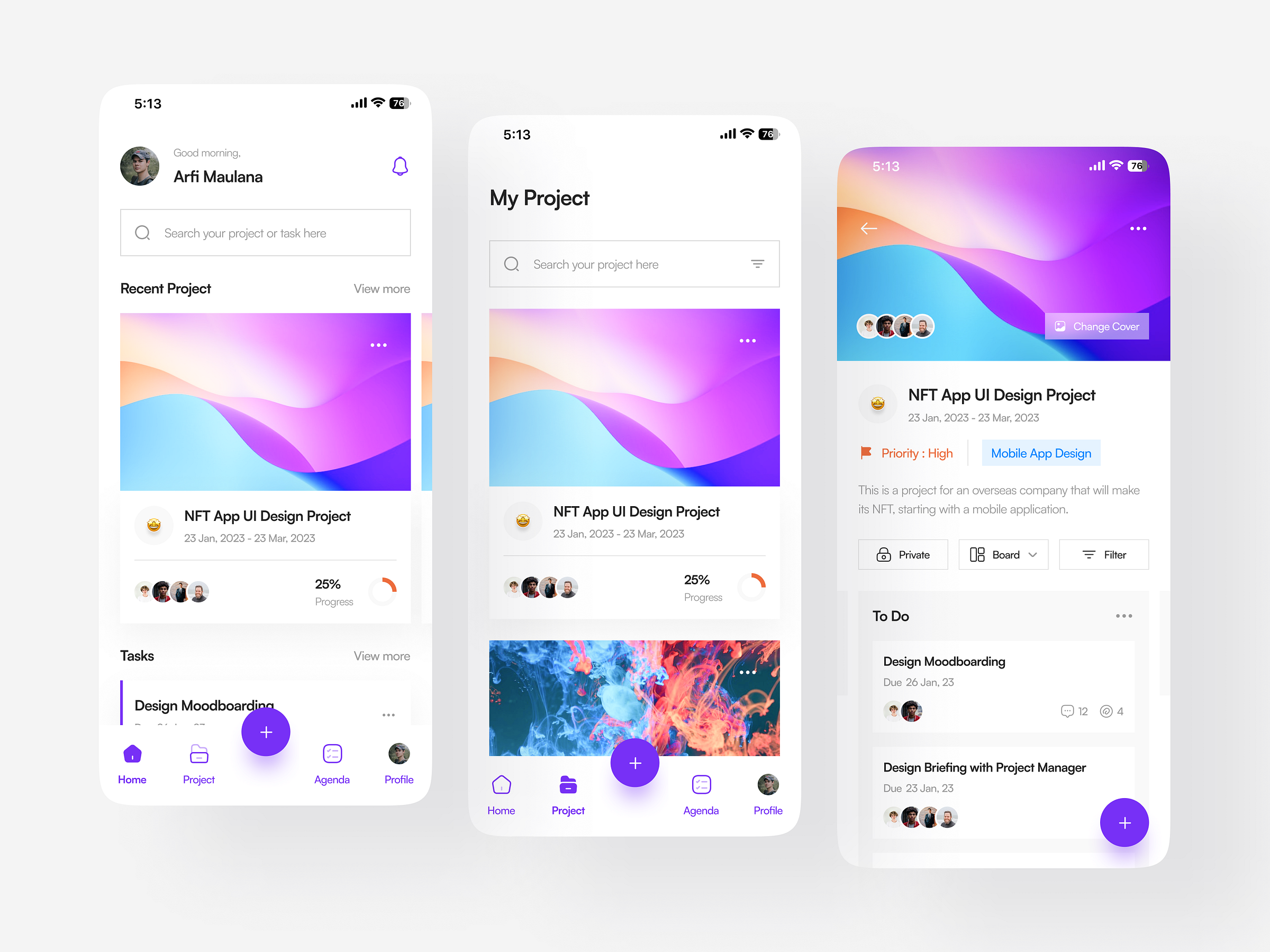 Ngatur - Project Management Mobile App UI KIT 📱 by Arfi Maulana for Pickolab Studio on Dribbble
