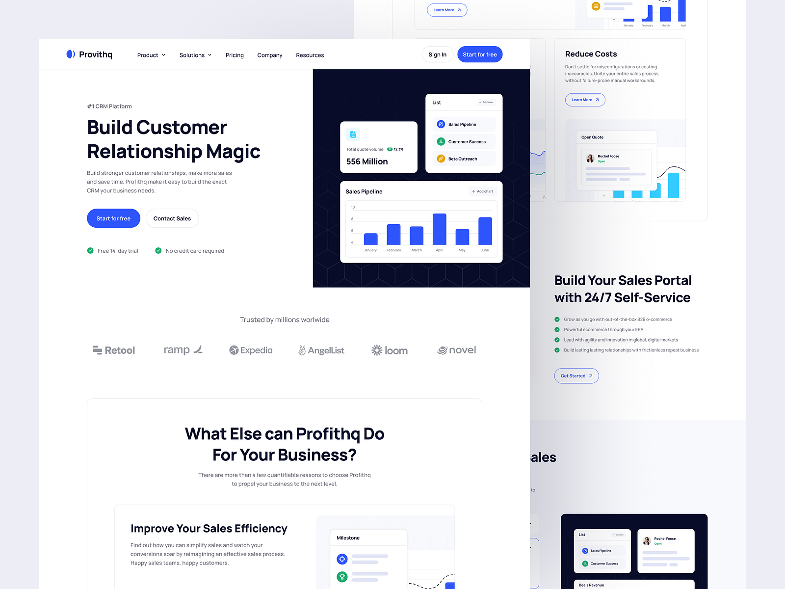 CRM - Landing Page by Barly Design for Uxerflow on Dribbble